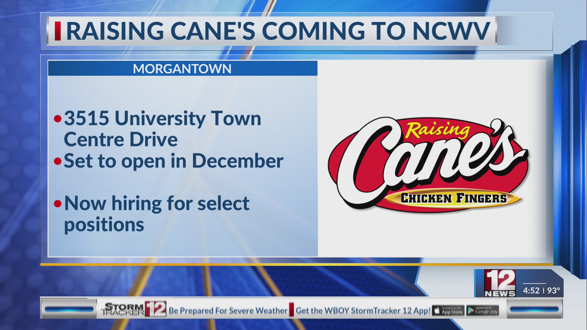 Raising Cane’s opening in Morgantown, WV – DC News Now | DC, Virginia ...