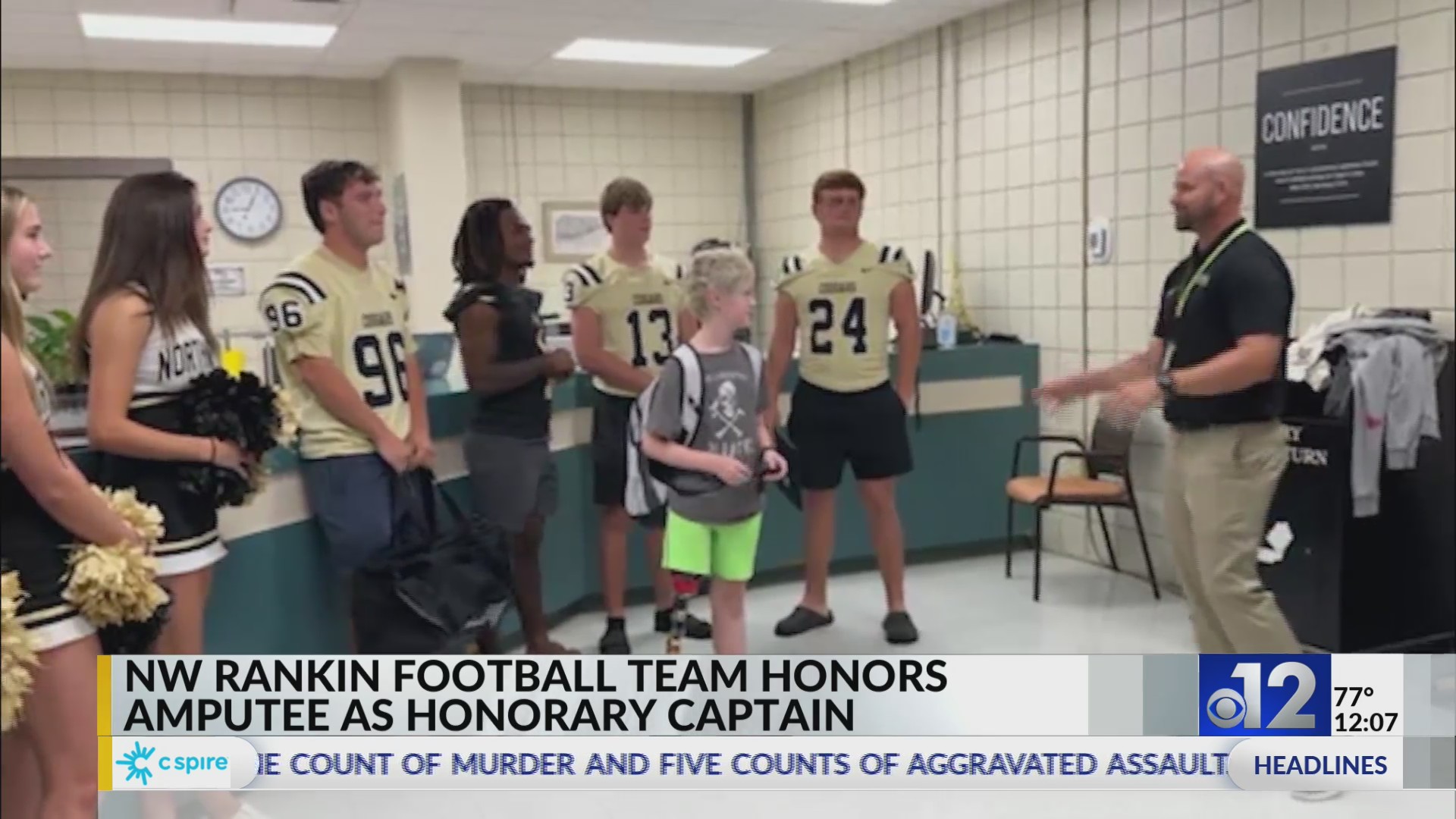 Northwest Rankin football team names amputee honorary captain – WJTV