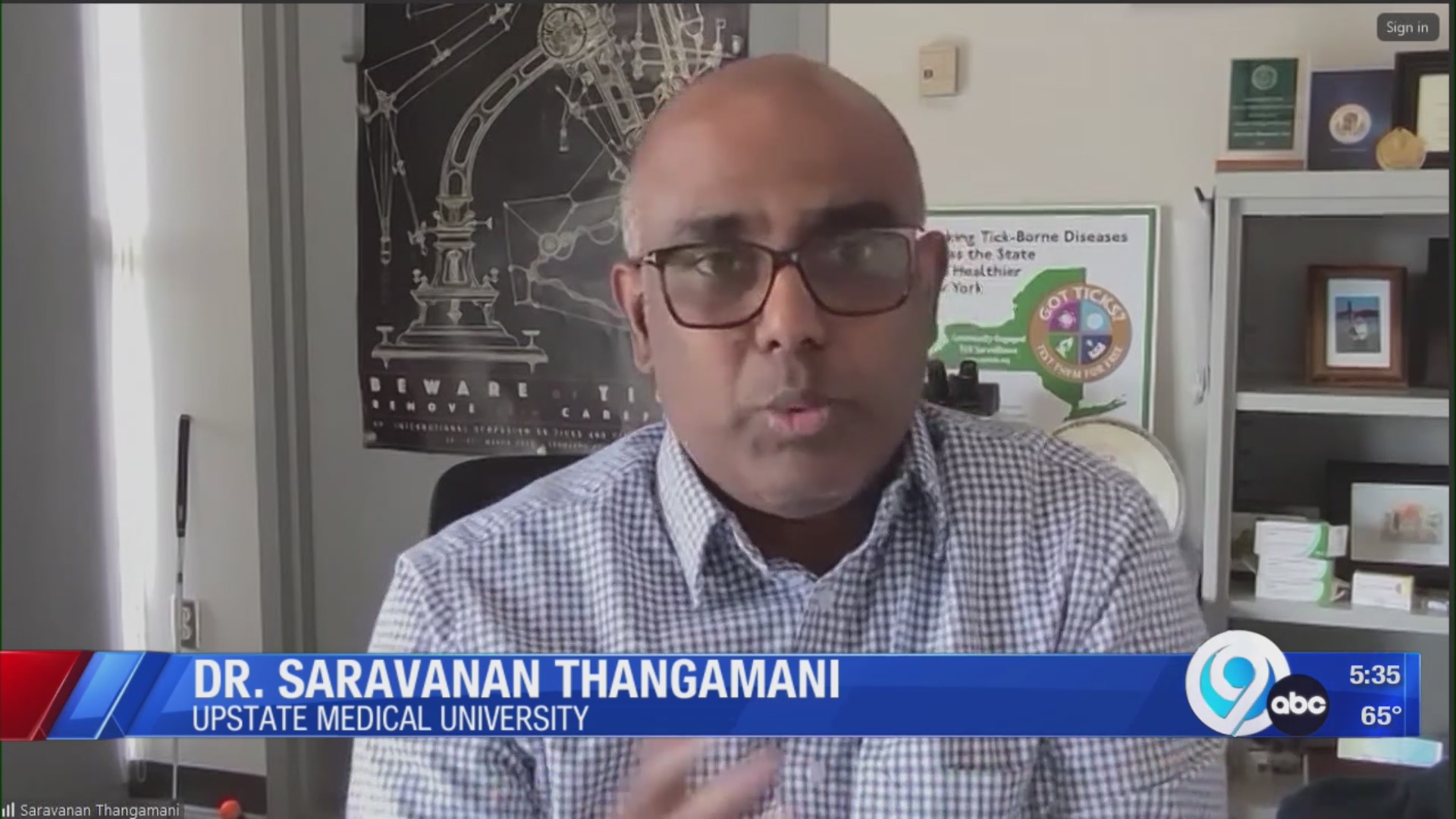 Interview with Dr. Saravanan Thangamani on ticks in CNY – WSYR