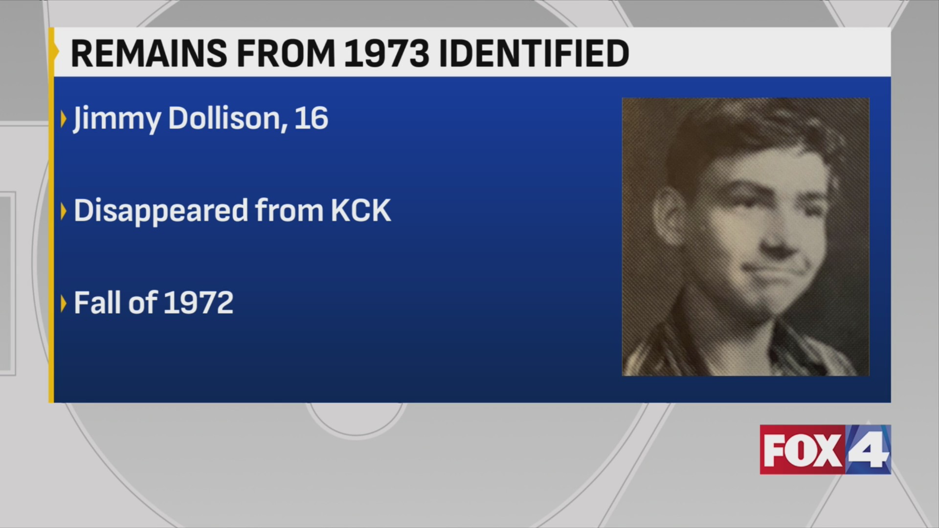 Remains found in 1973 identified as missing Kansas teen – FOX 4 Kansas ...