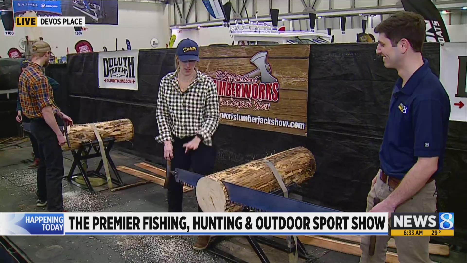 Ultimate Sport Show kicks off Thursday: Log sawing demo – WOODTV.com