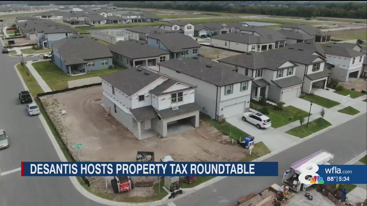 DeSantis hosts roundtable about reducing or eliminating property taxes ...