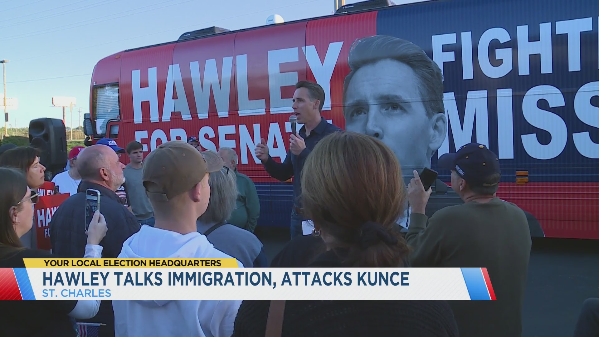 Hawley wraps-up bus tour, hammers opponent over immigration – FOX 2