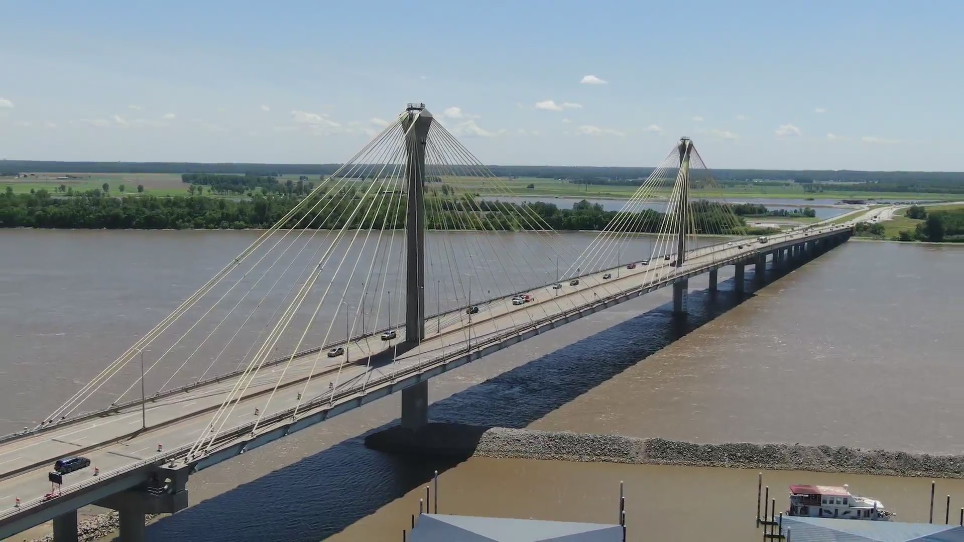 Clark Bridge lighting project nears finish line – FOX 2