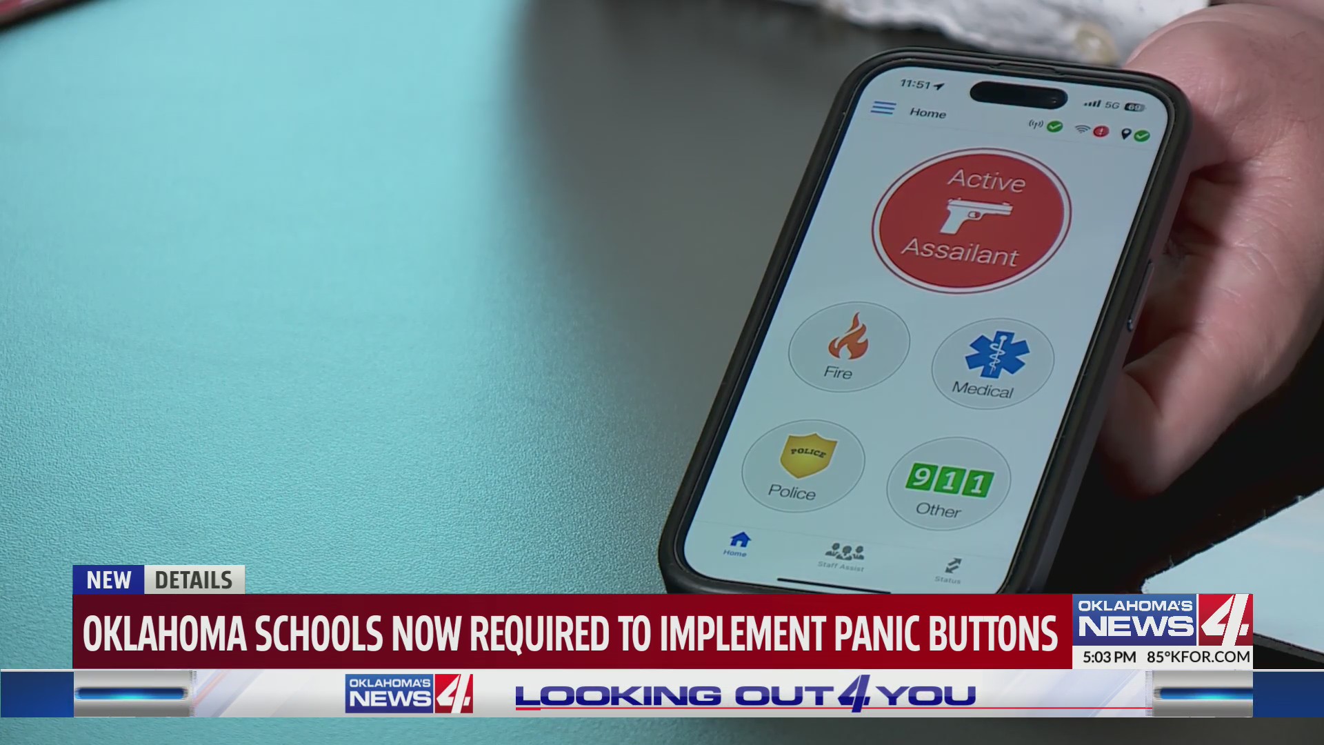 Oklahoma schools now required to implement panic buttons – KFOR.com Oklahoma City