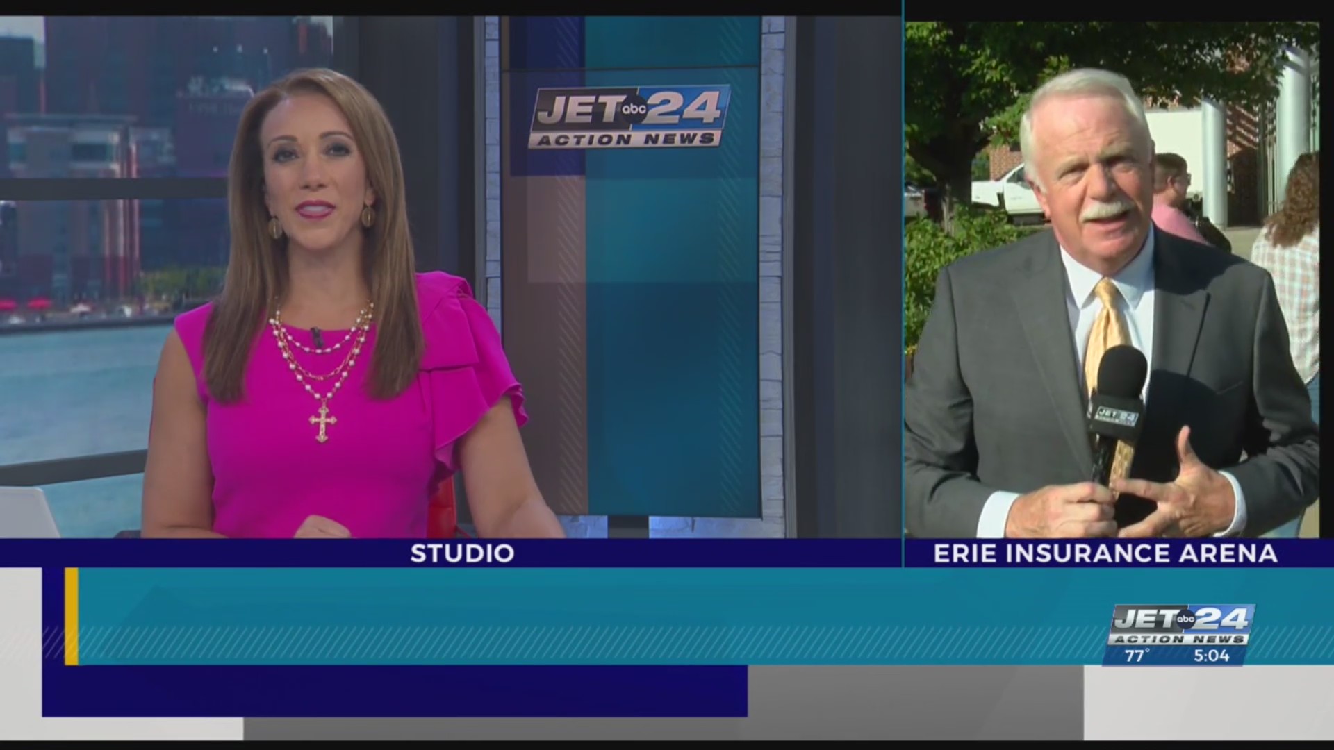 WATCH: Sean Lafferty live at the Erie Insurance Arena awaiting Obama ...