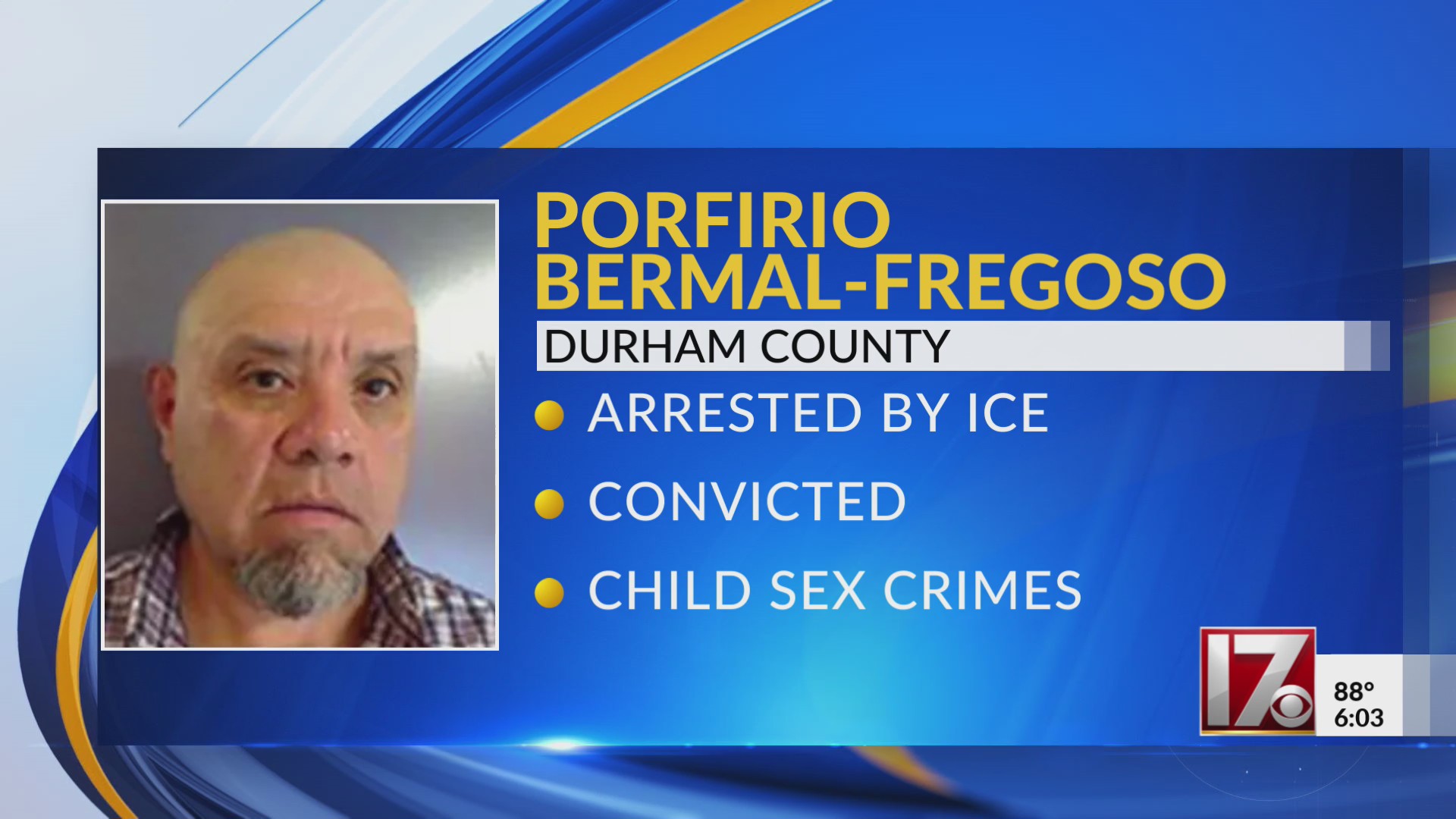 Man convicted of child sex crimes in Durham County arrested by ICE ...