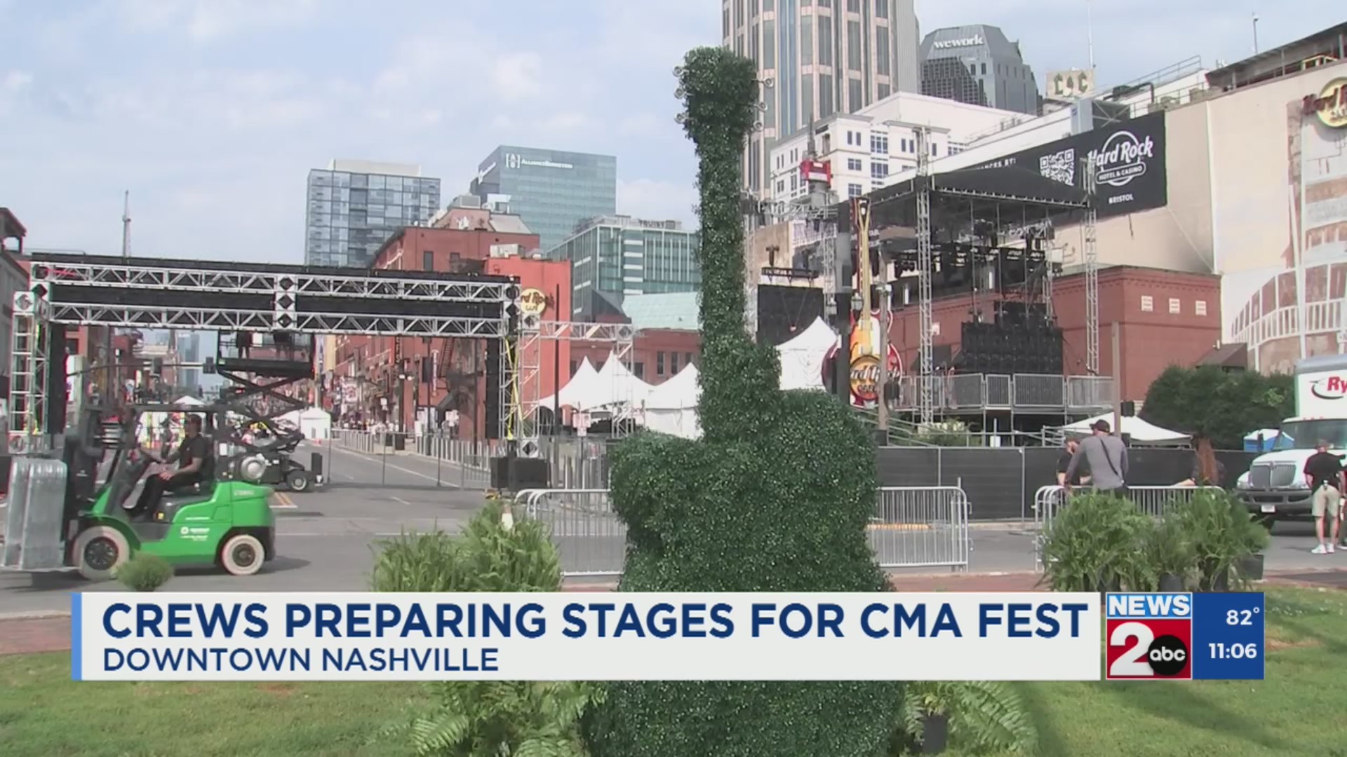 Crews prepping for CMA Fest in downtown Nashville – WKRN News 2