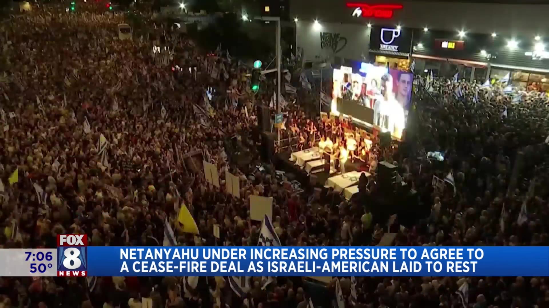 Increasing pressure for cease-fire deal as Israeli-American laid to ...