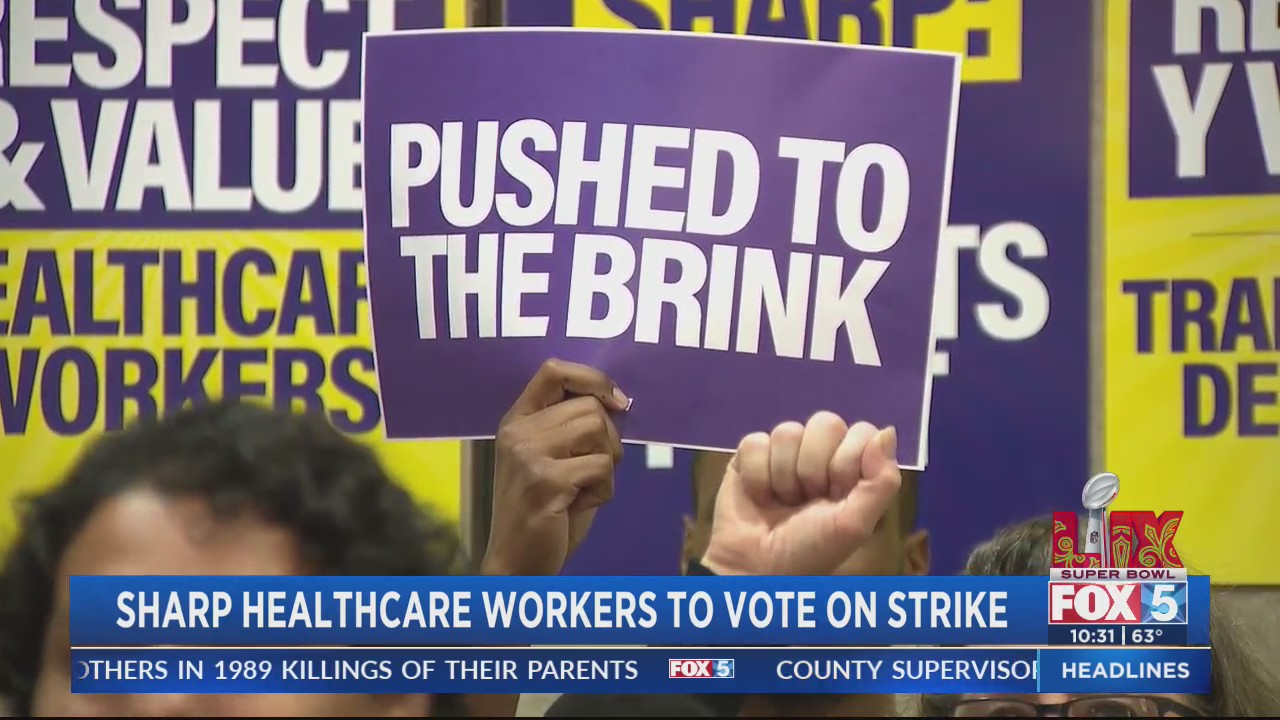 Sharp HealthCare workers announce dates for strike authorization vote ...
