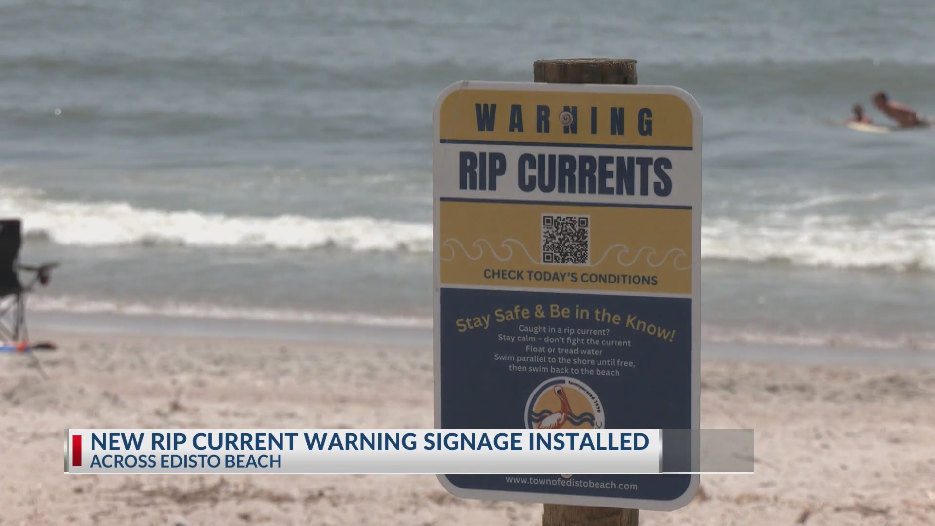 New rip current warning signage installed – WCBD News 2