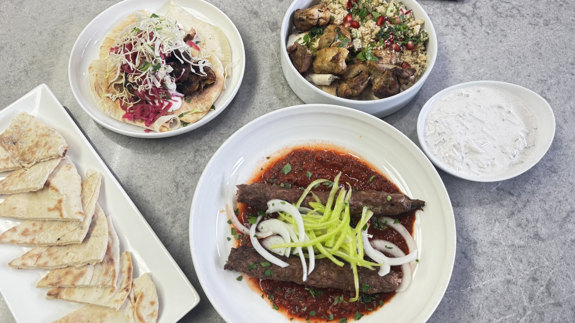In the Kitchen: Lamb Zirh Kebab, Chicken Kebab, and Chicken Shawarma ...