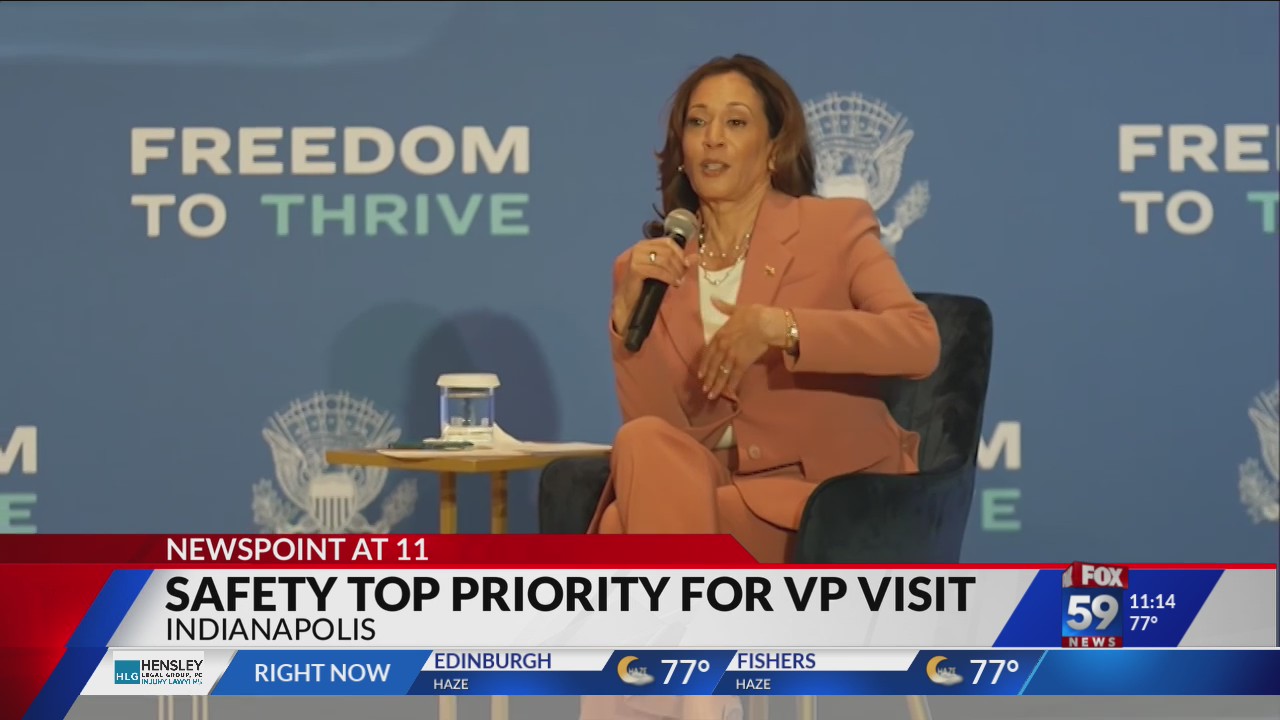Security preparations underway as Kamala Harris prepares to visit Indy ...