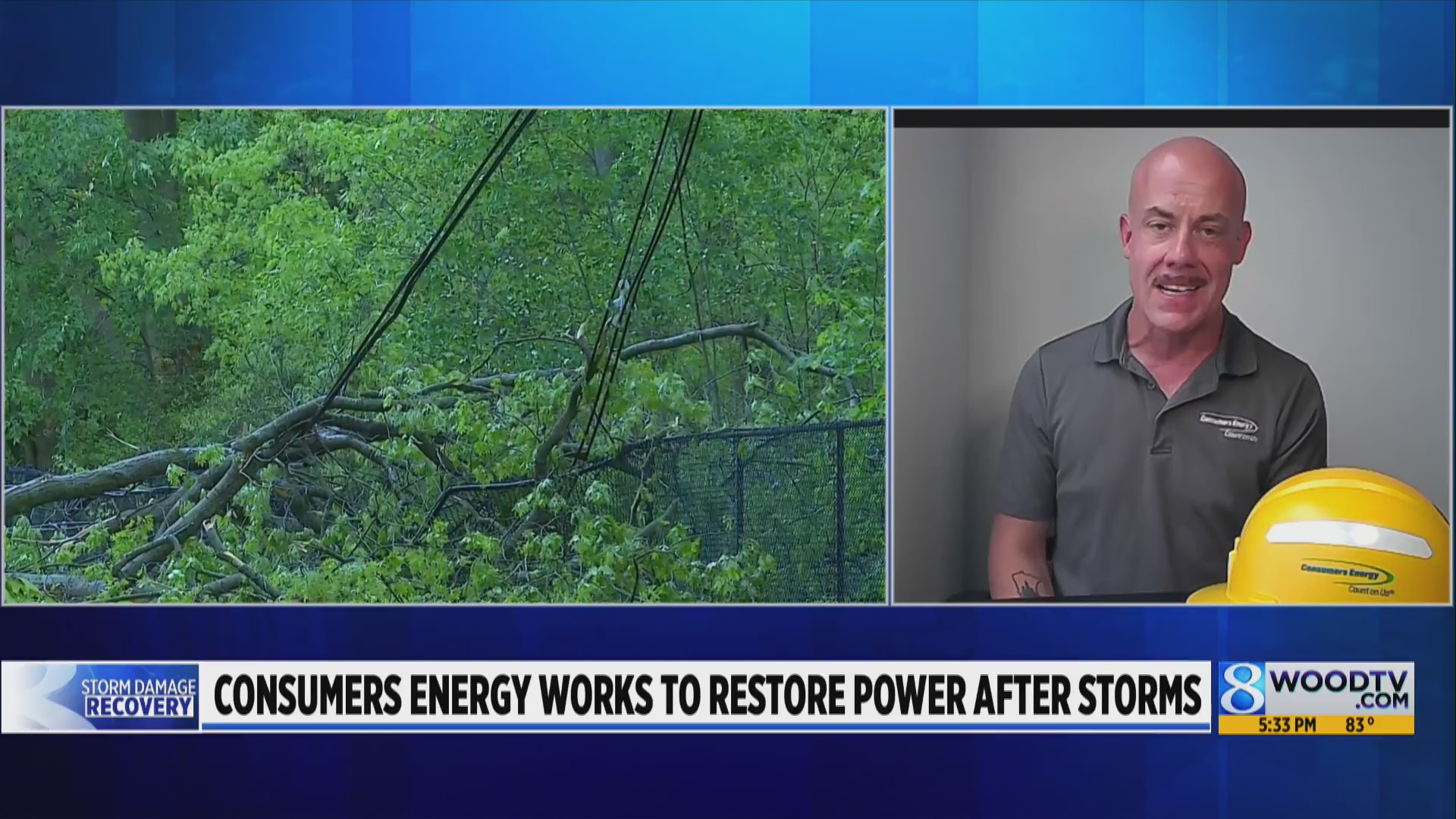 Consumers Energy Crews Work To Restore Power After Thursday Storms