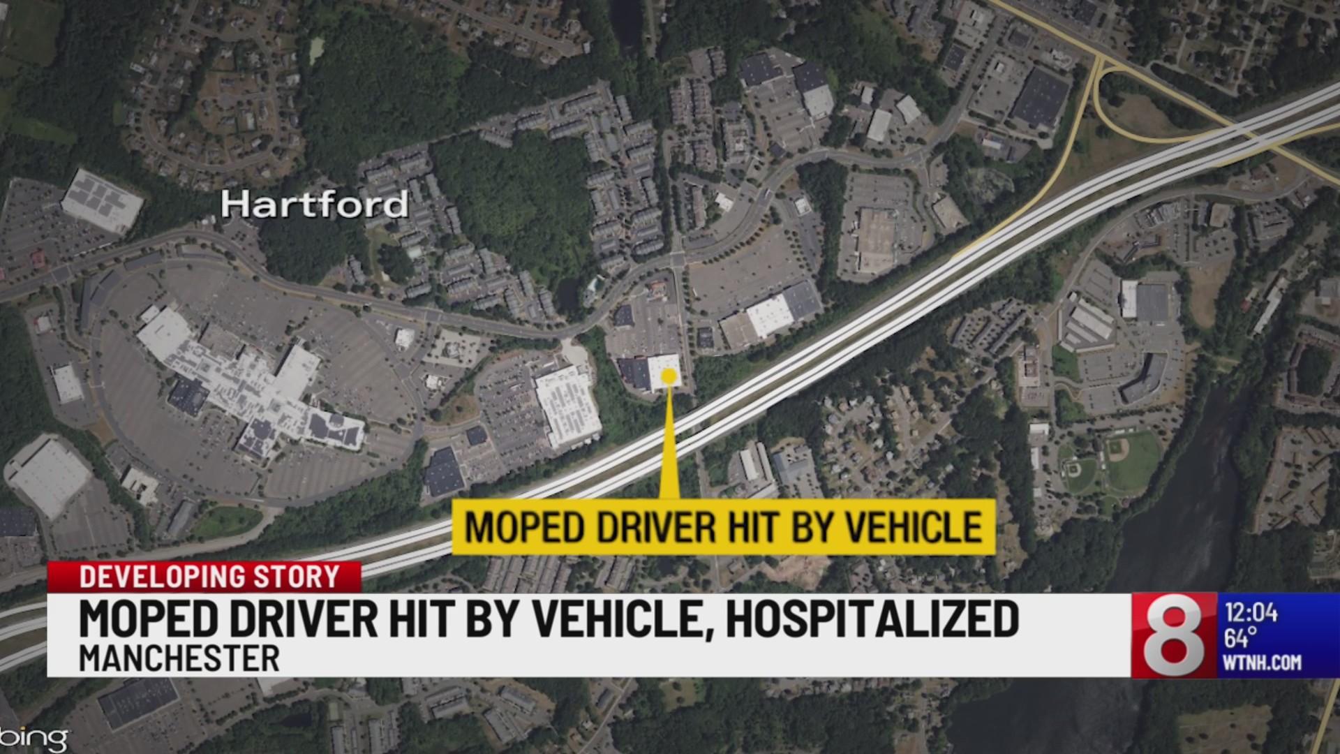 Man seriously injured after crash involving moped in Manchester – WTNH.com