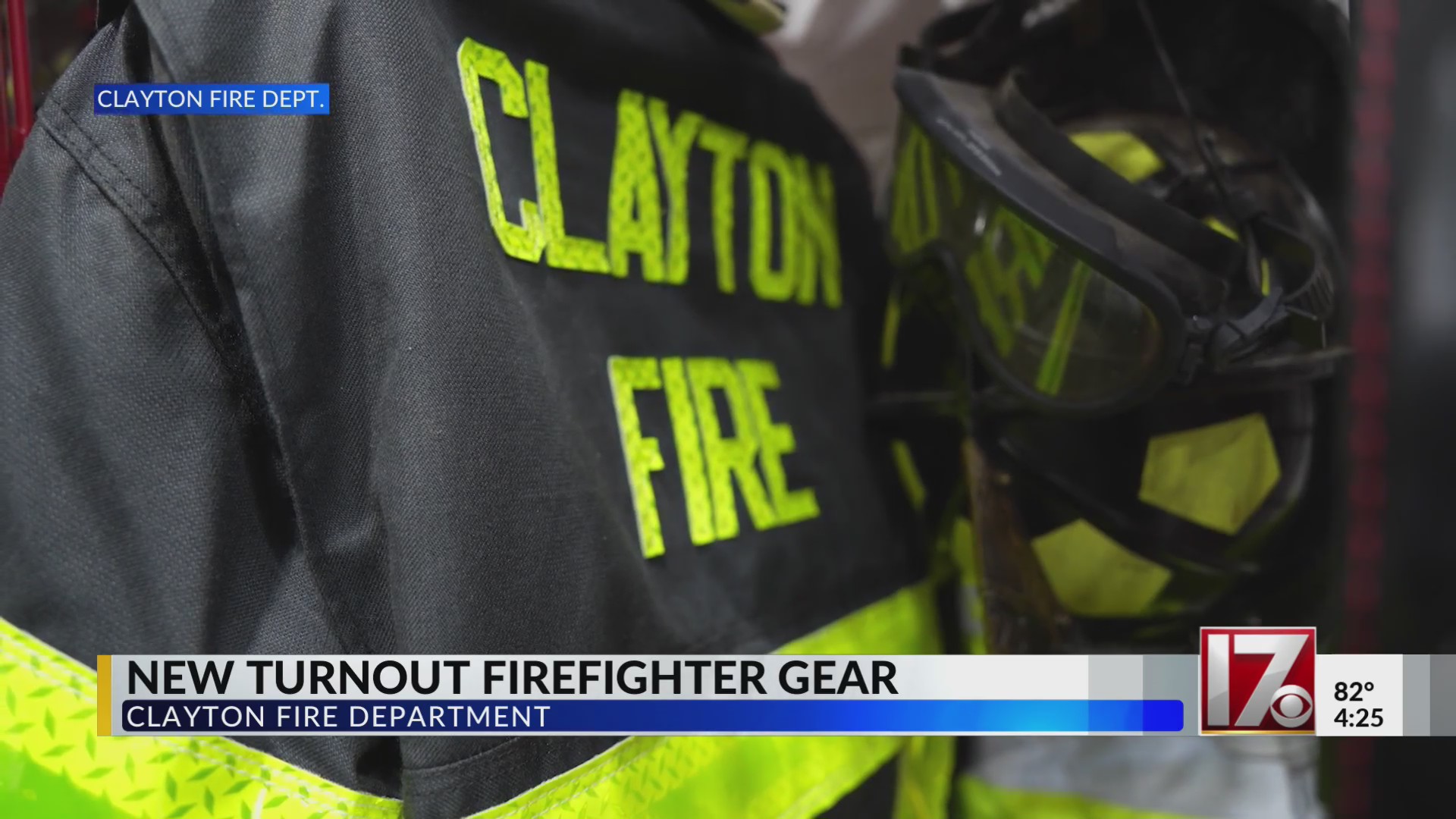 New turnout firefighter gear in Clayton – CBS17.com