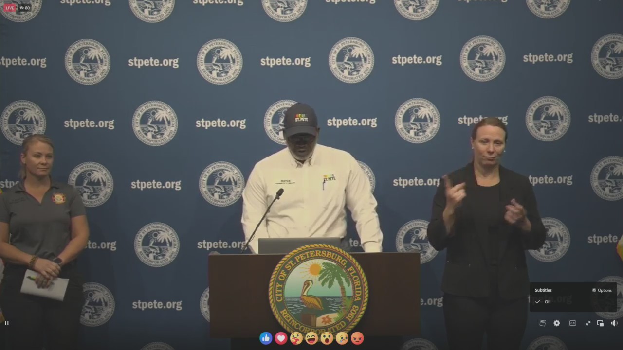 St. Pete mayor gives 11:30 a.m. update on Hurricane Helene – WFLA