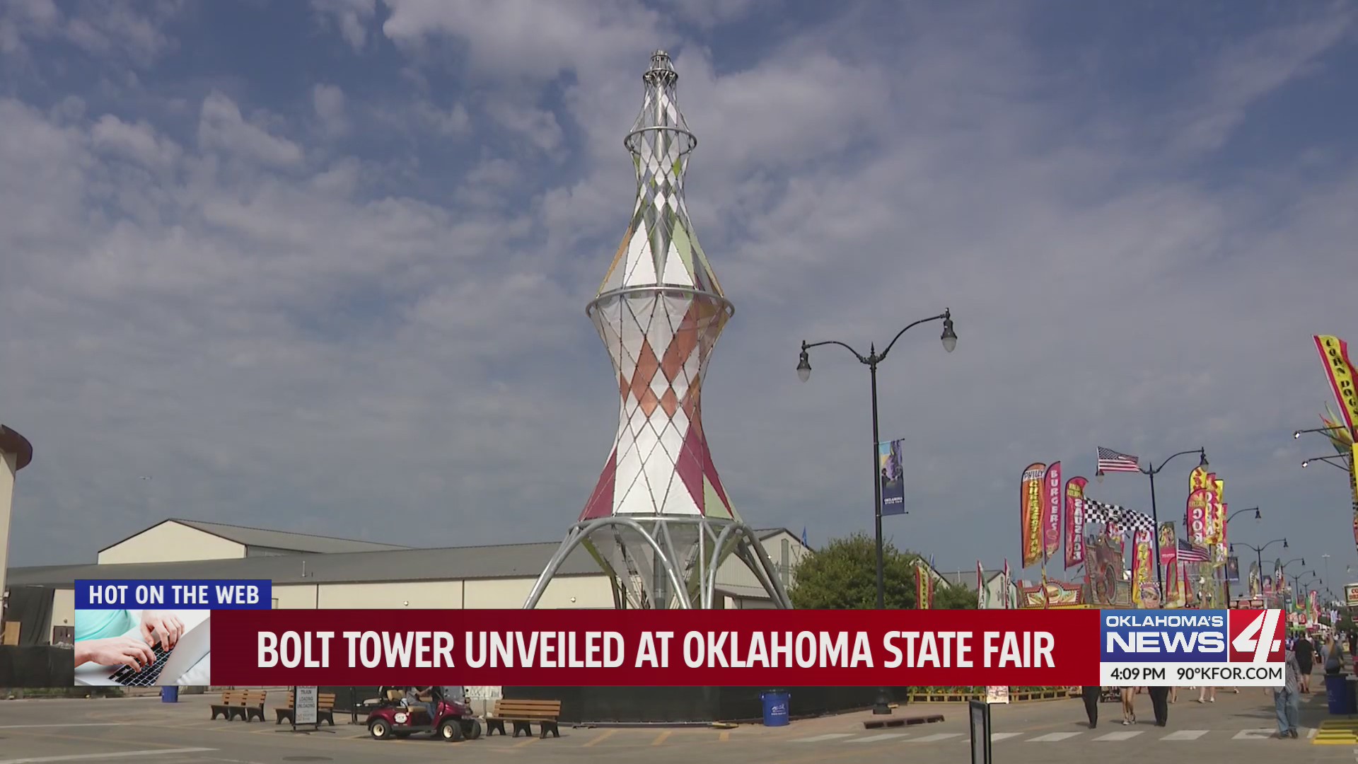 Bolt Tower unveiled at Oklahoma State Fair – KFOR.com Oklahoma City