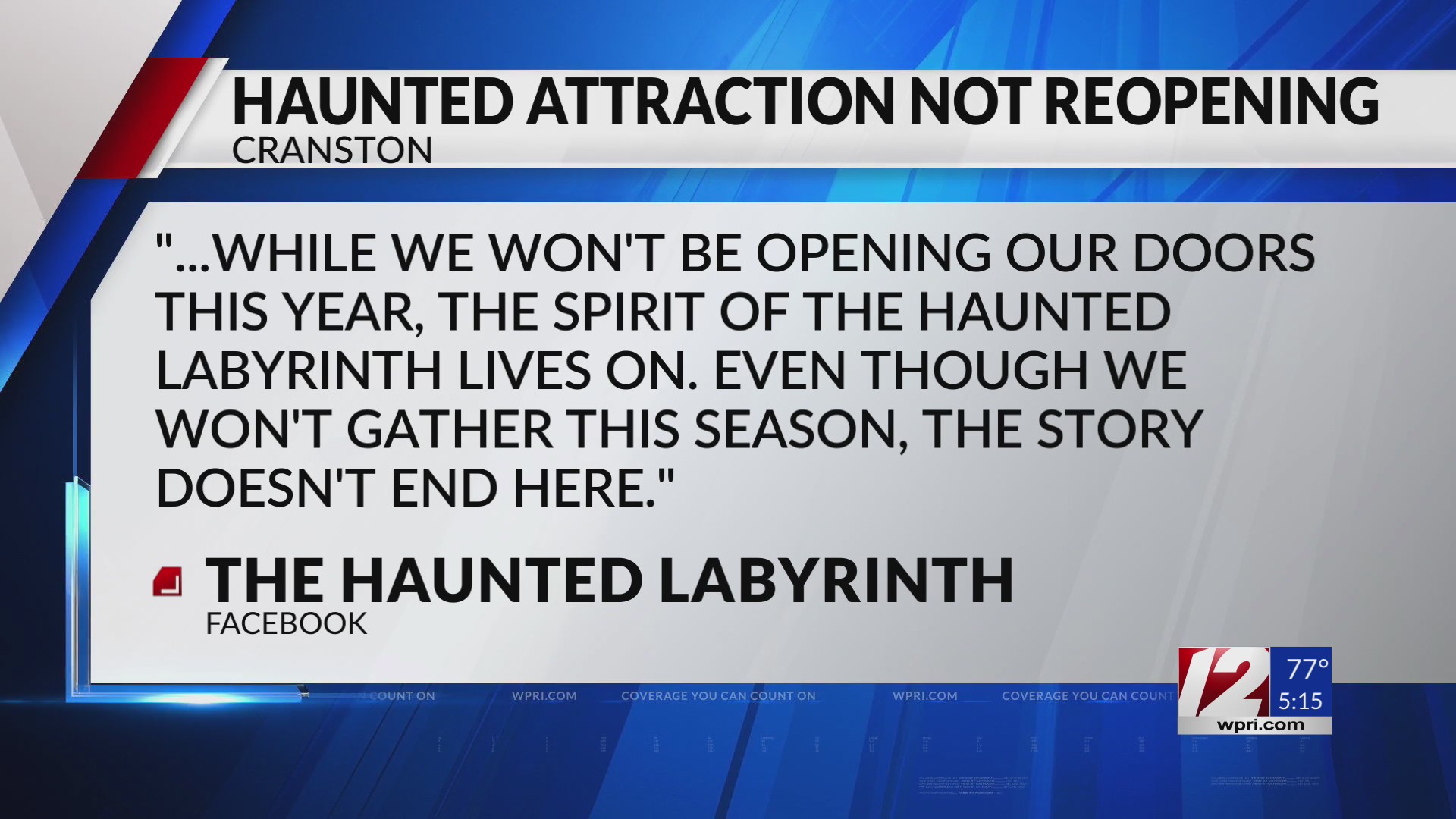 ‘The spirit lives on:’ RI’s longest-running haunted attraction ‘The ...