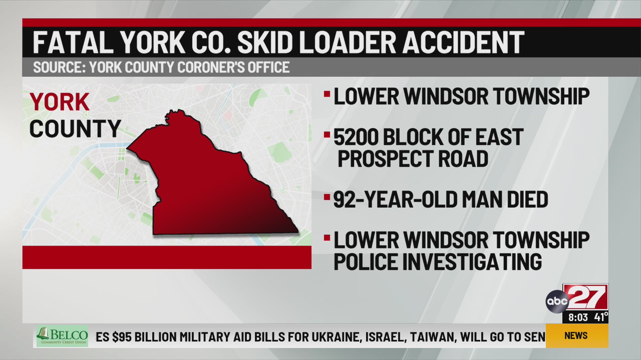 Man killed in skid loader accident – ABC27