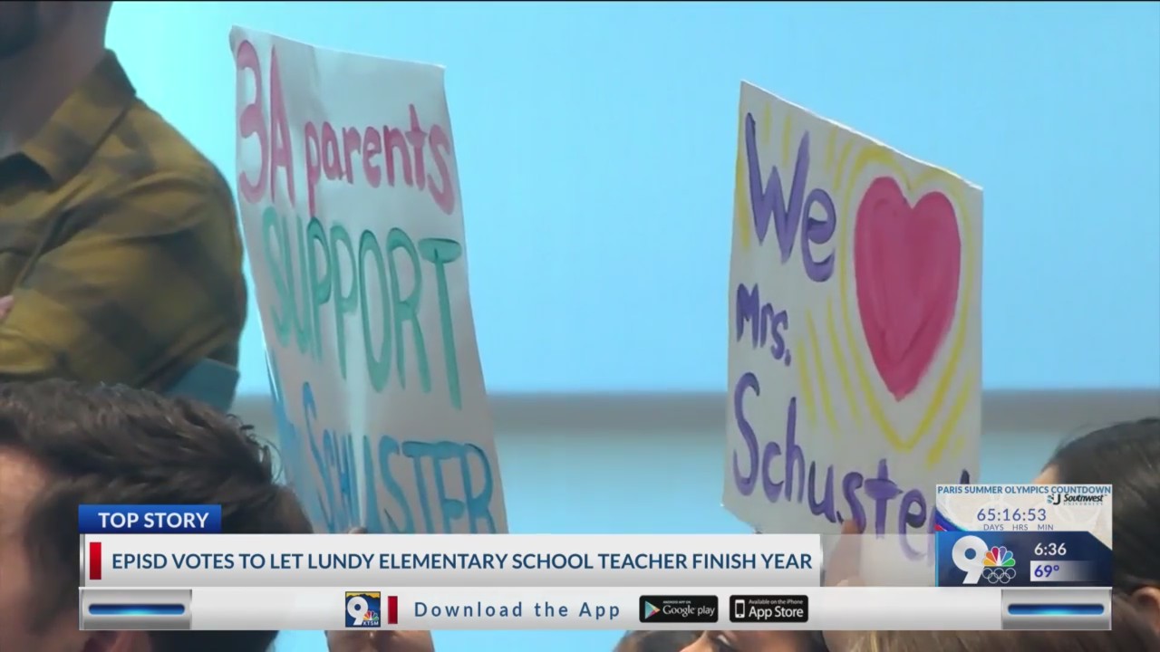 EPISD board votes not to terminate Lundy Elementary teacher – KTSM 9 News