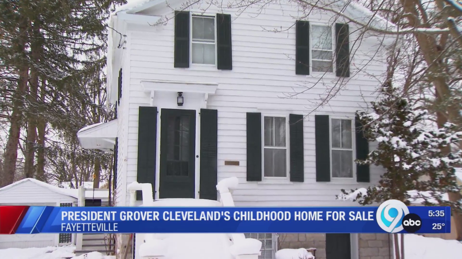 President Grover Cleveland’s childhood home for sale in Fayetteville – WSYR