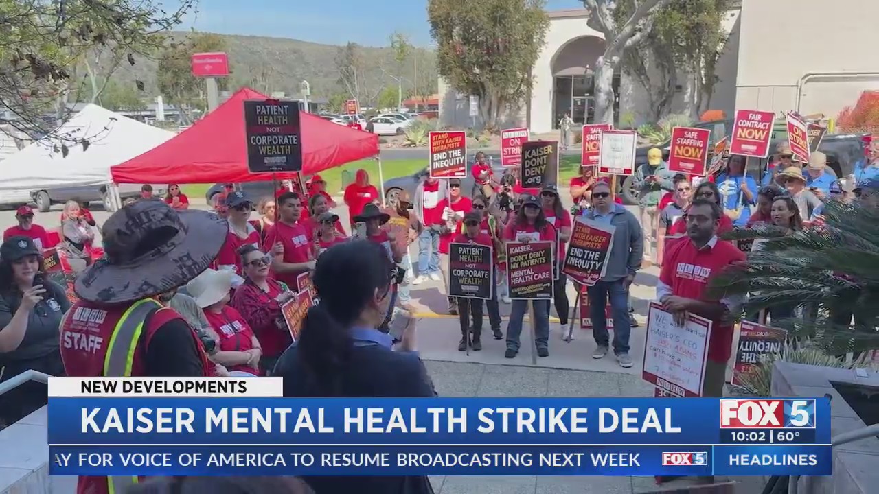 Kaiser Permanente, union reach tentative deal, ending strike – FOX 5 ...
