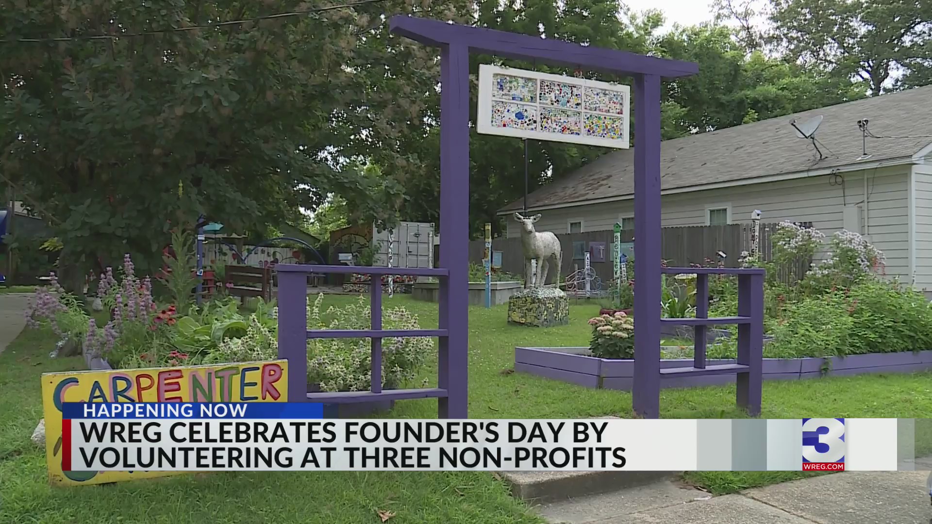 WREG celebrates founder’s day by volunteering at three non-profits ...
