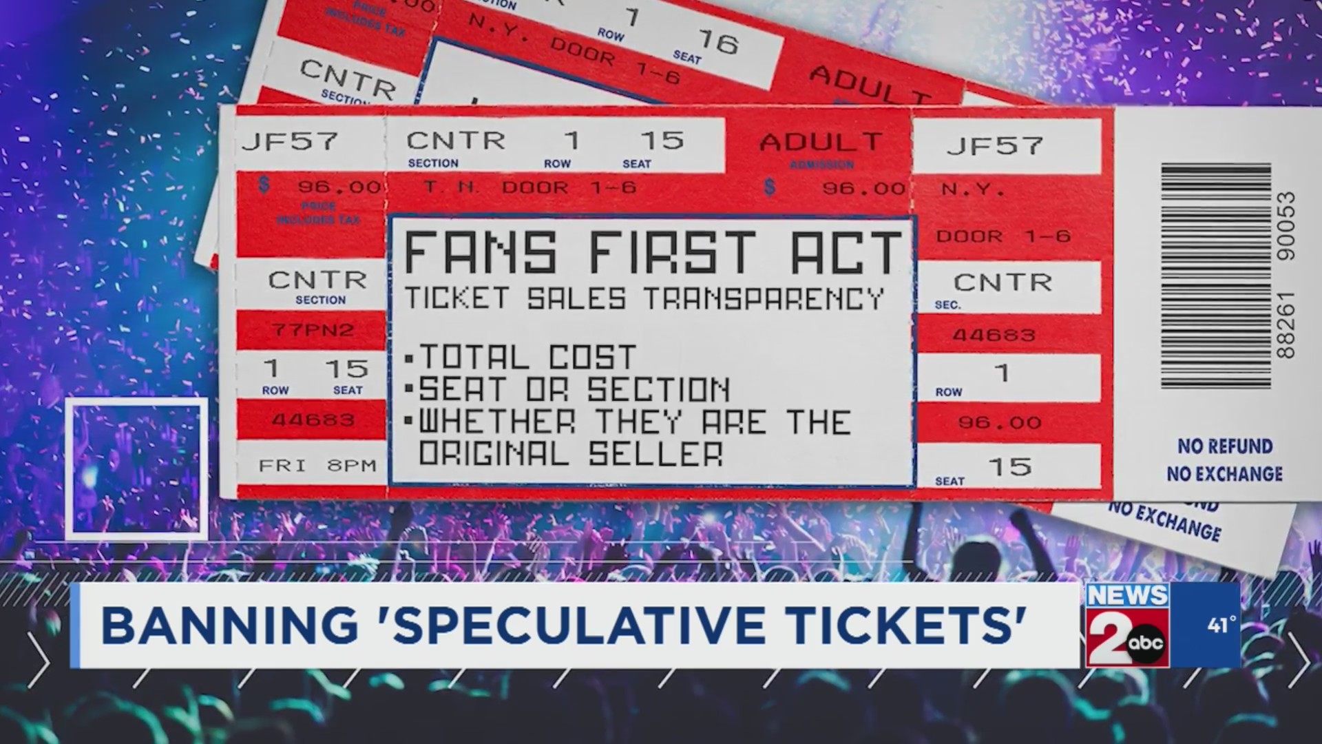 Banning sale of ‘speculative tickets’ – WKRN News 2