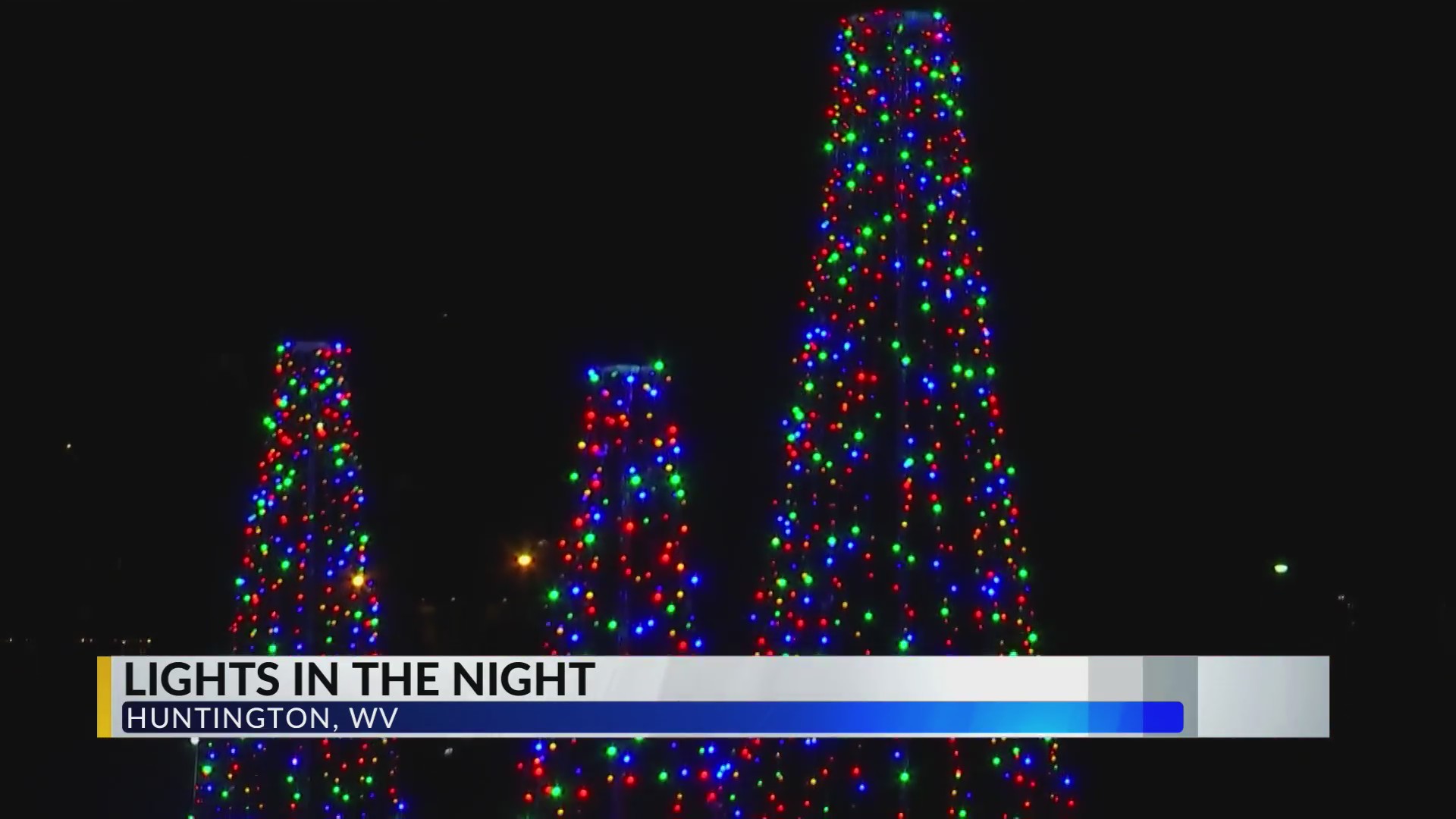 Lighting the night at Ritter Park, kicking off the holiday season ...