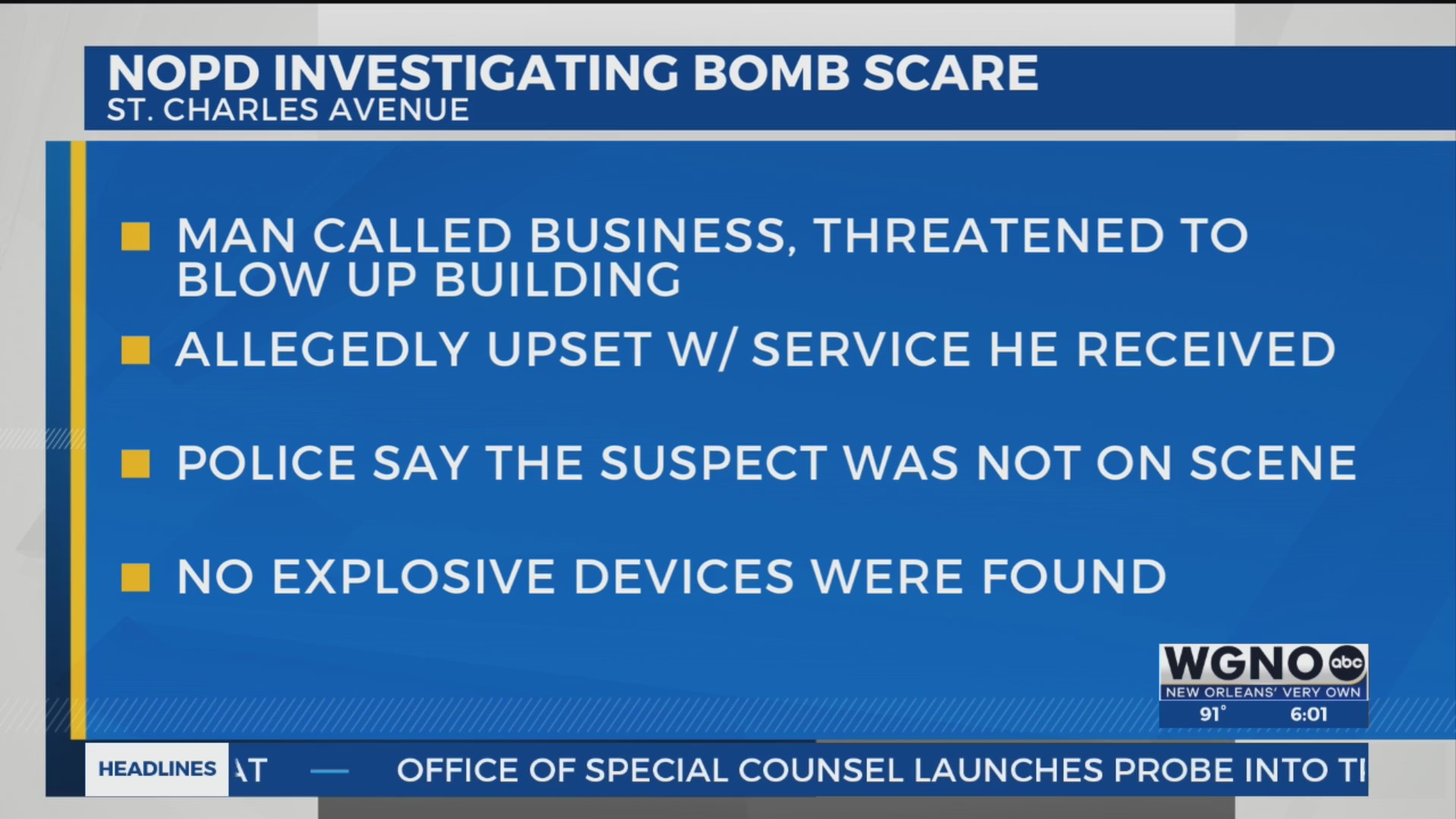Bomb scare reported in Lower Garden District – WGNO