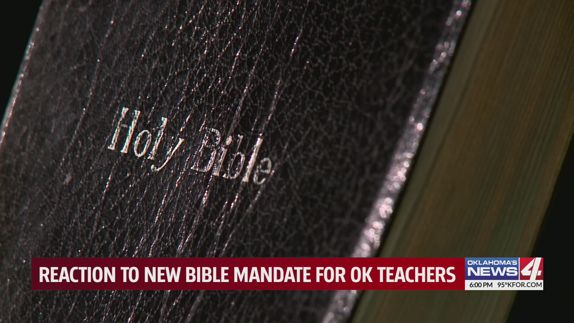 Reaction to new bible mandate for OK teachers – KFOR.com Oklahoma City