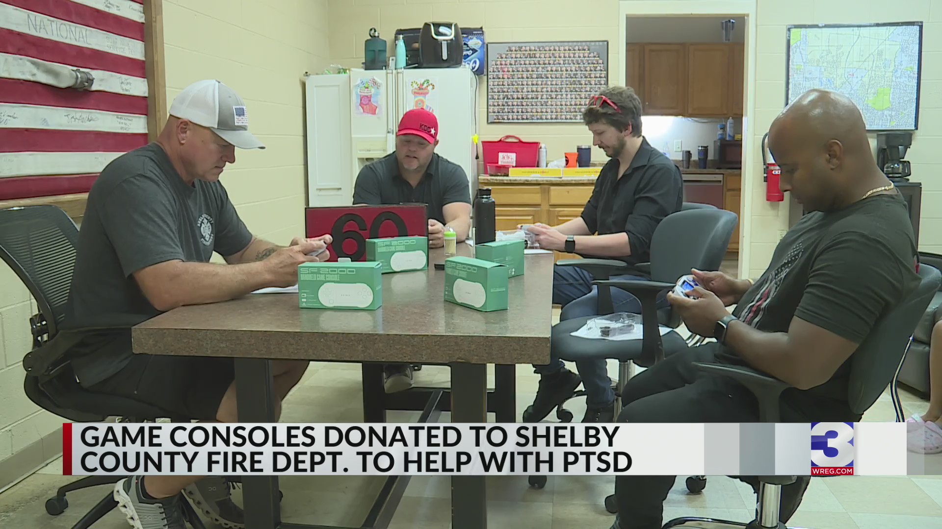 Game consoles given to fire department to help with PTSD – WREG.com