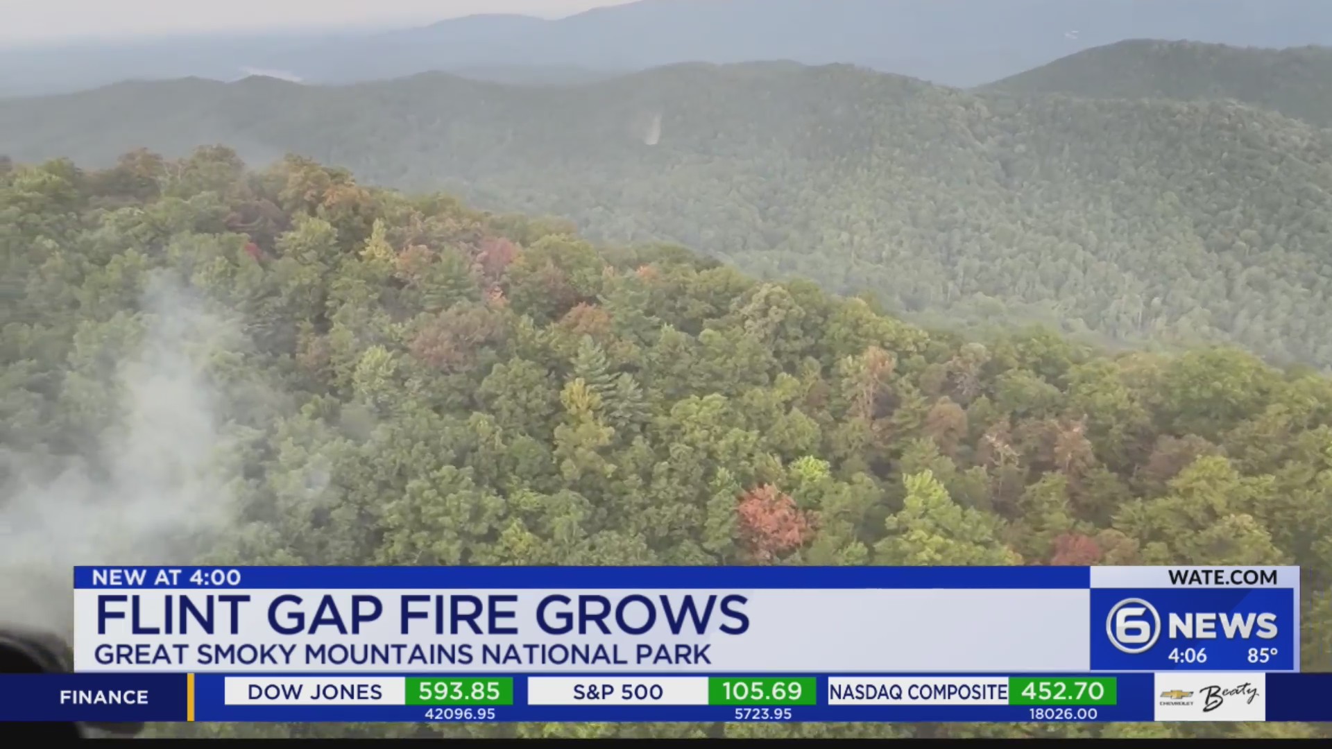 Flint Gap Fire in Smokies Grows to 58 Acres – WATE 6 On Your Side
