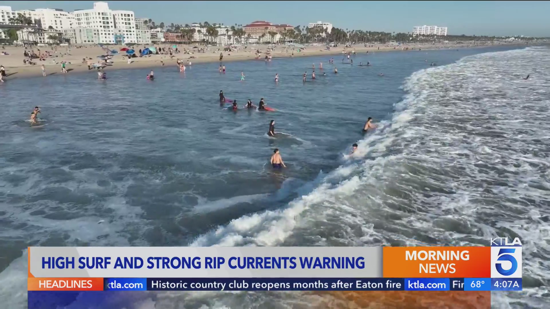 Dangerous surf conditions prompt Labor Day warnings for Southern ...