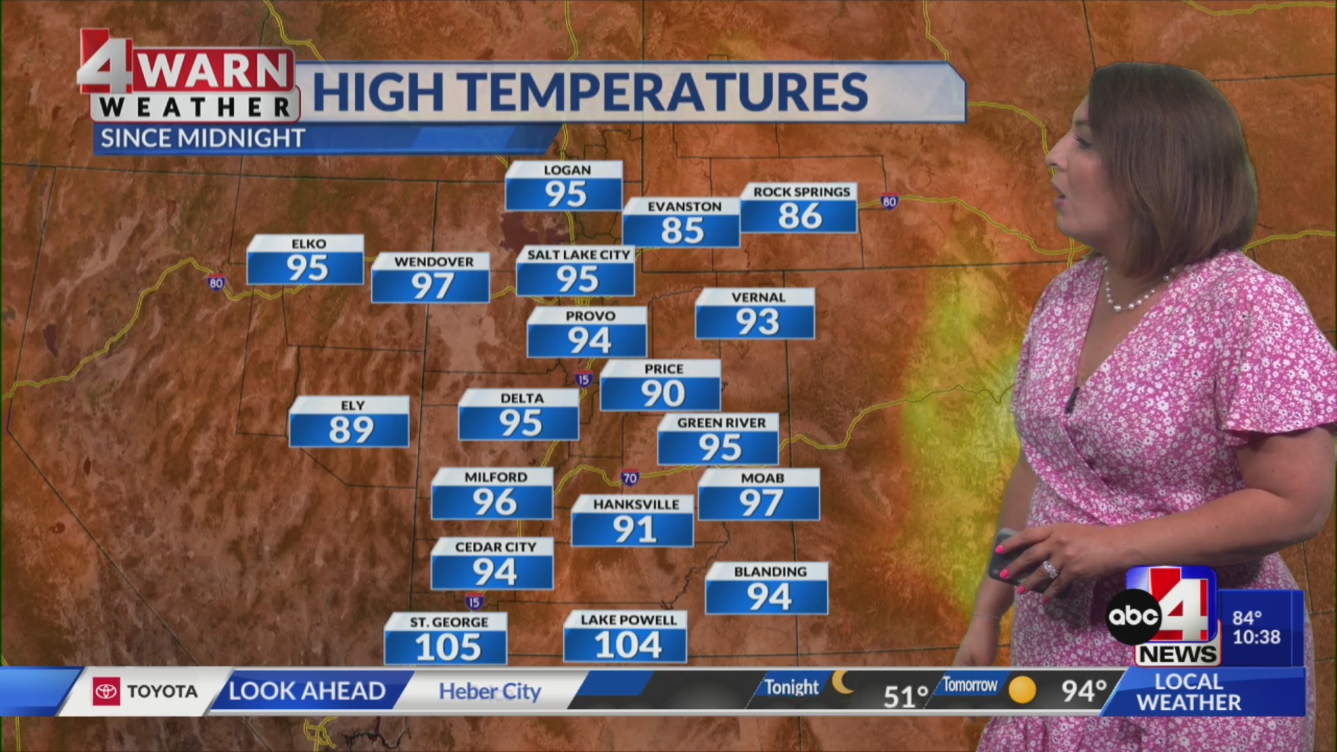 High temperatures and isolated thunderstorms in Utah – ABC4 Utah