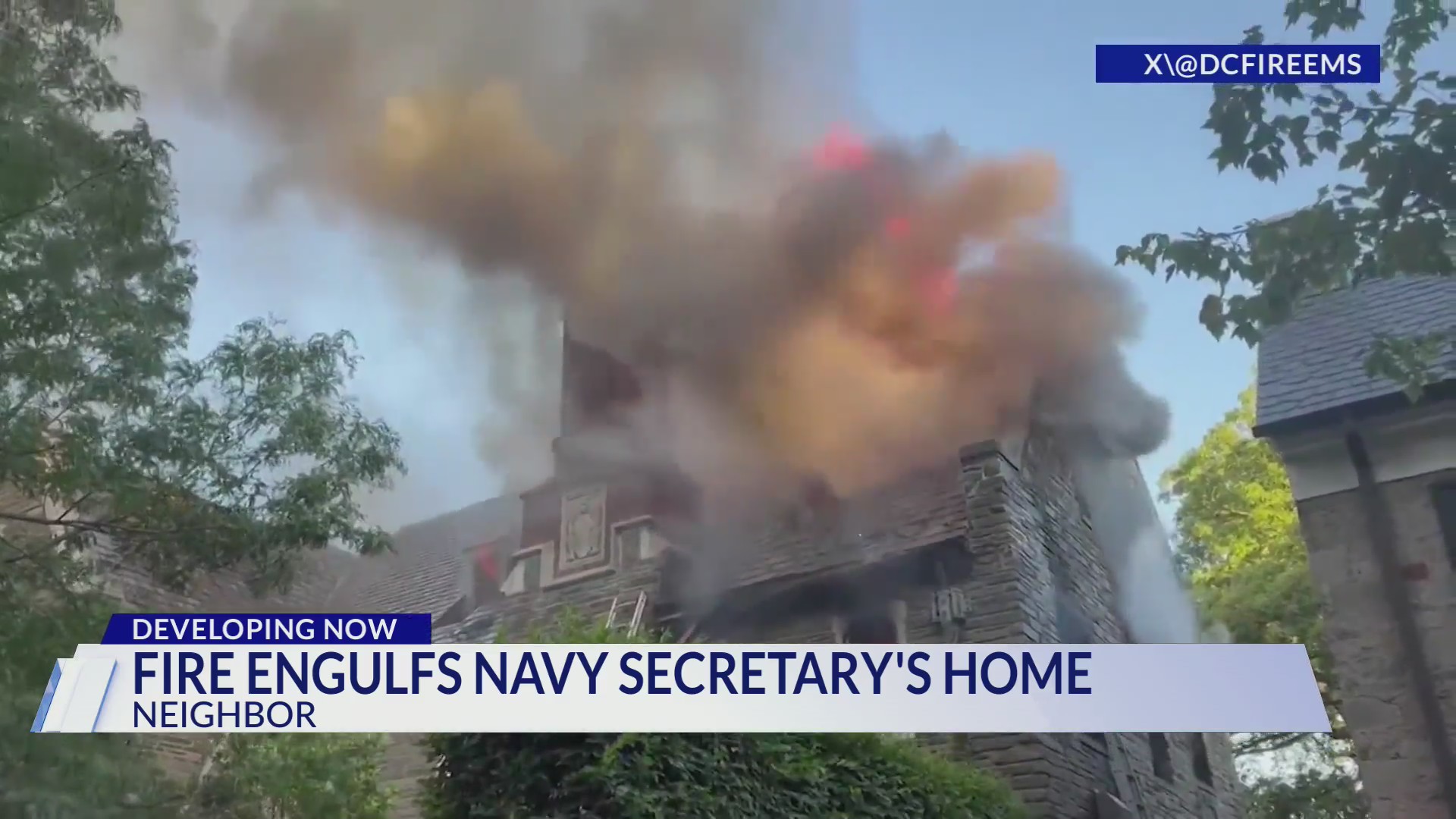 Fire rages through Secretary of the Navy John Phelan’s DC home for ...