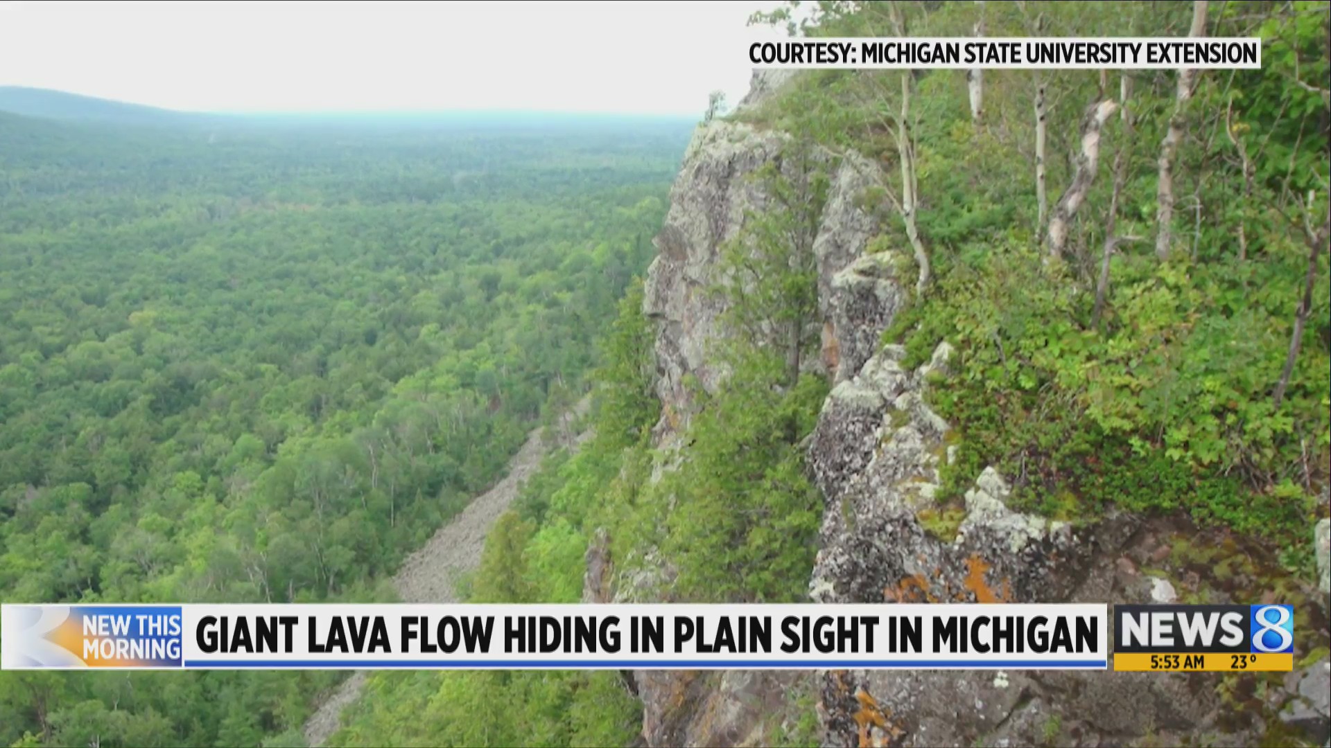 Giant lava flow hiding in plain sight in Michigan – WLNS 6 News