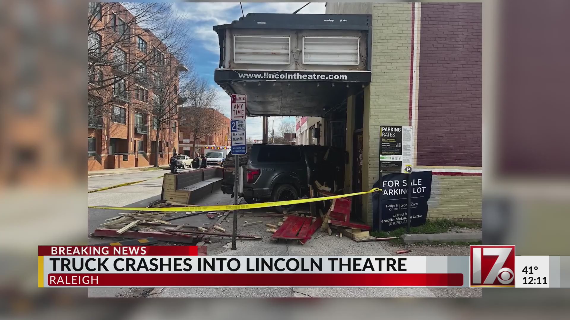 Truck crashes into historic Raleigh theater – CBS17.com