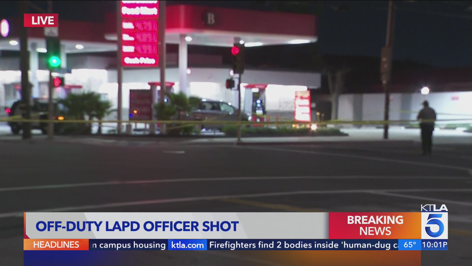 Off-duty LAPD reserve officer shot – KTLA