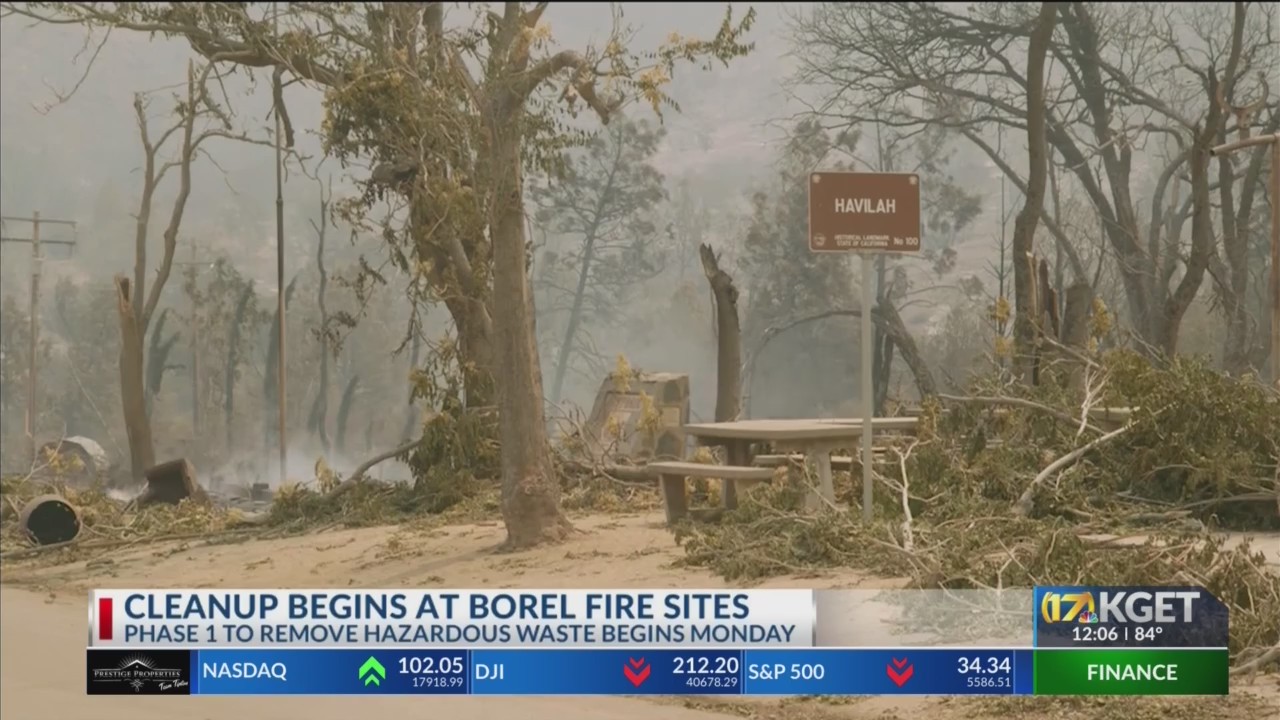 Cleanup begins at Borel Fire sites, Phase 1 to remove hazardous waste ...