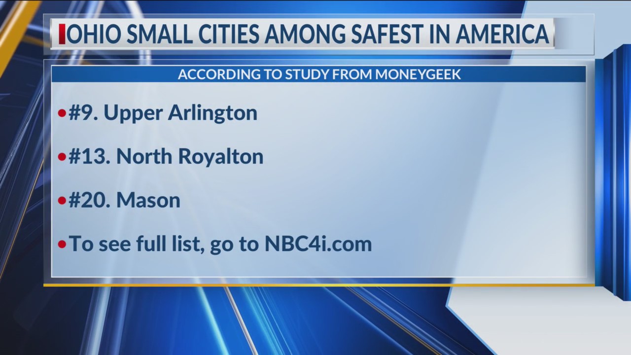 Study: Three Ohio cities listed among safest in America – NBC4 WCMH-TV