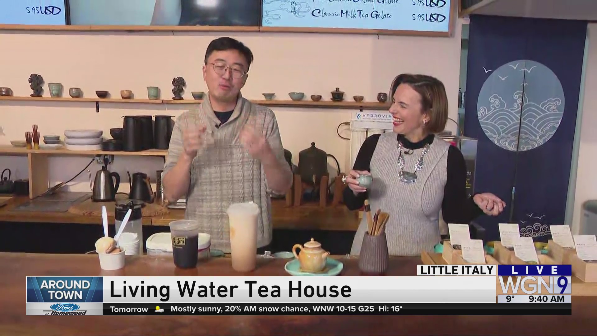 Around Town – Living Water Tea House – WGN-TV