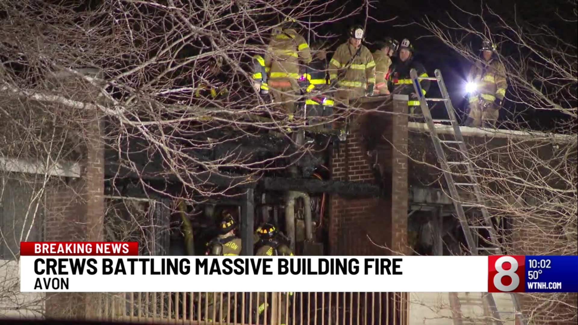 Multiple fire crews respond to an apartment building fire in Avon ...