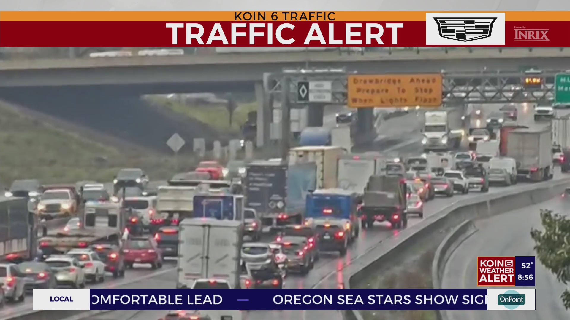 Interstate Bridge traffic slowed after truck loses load Wednesday ...