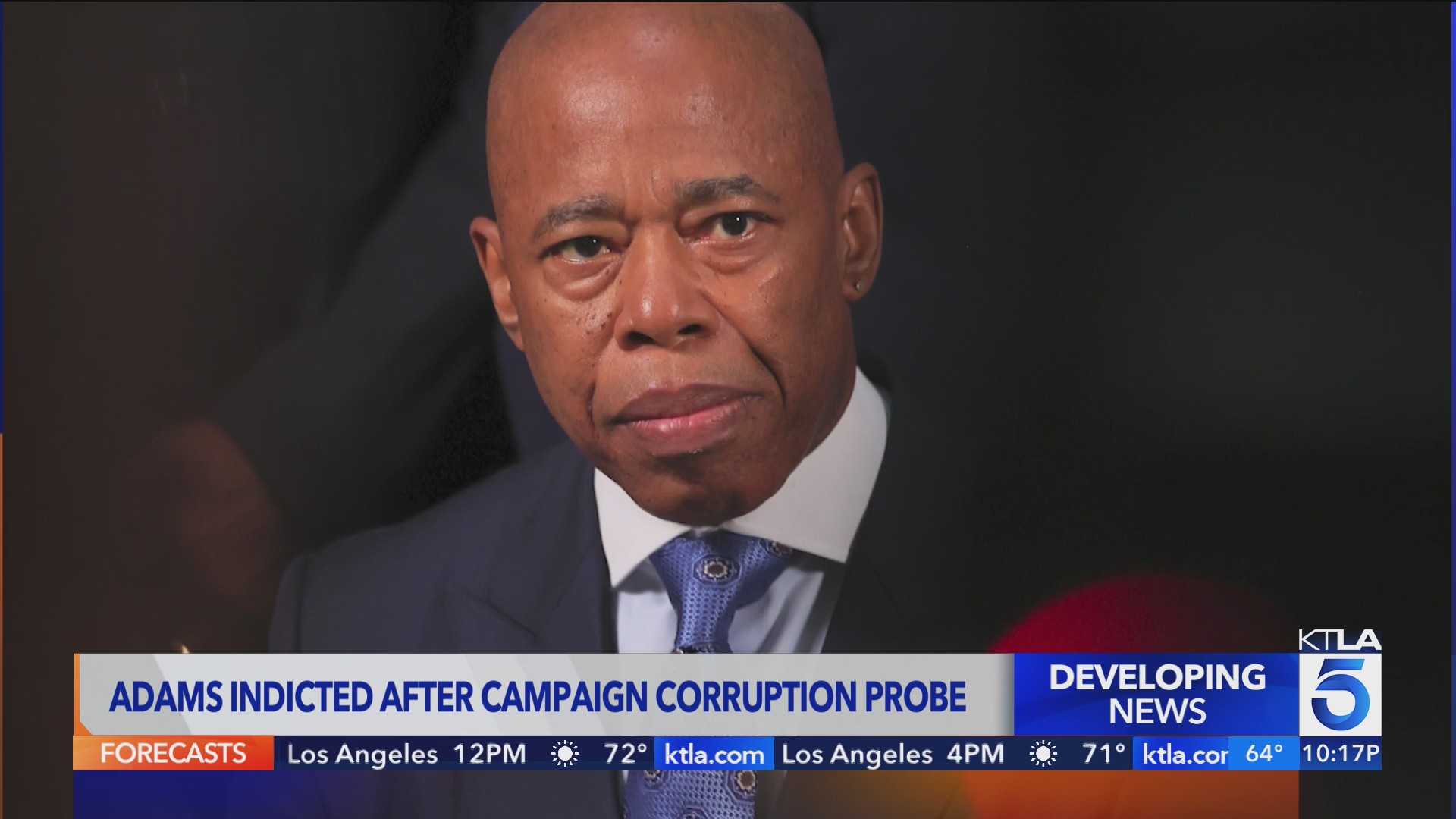 New York City Mayor Eric Adams has been indicted, sources say – KTLA