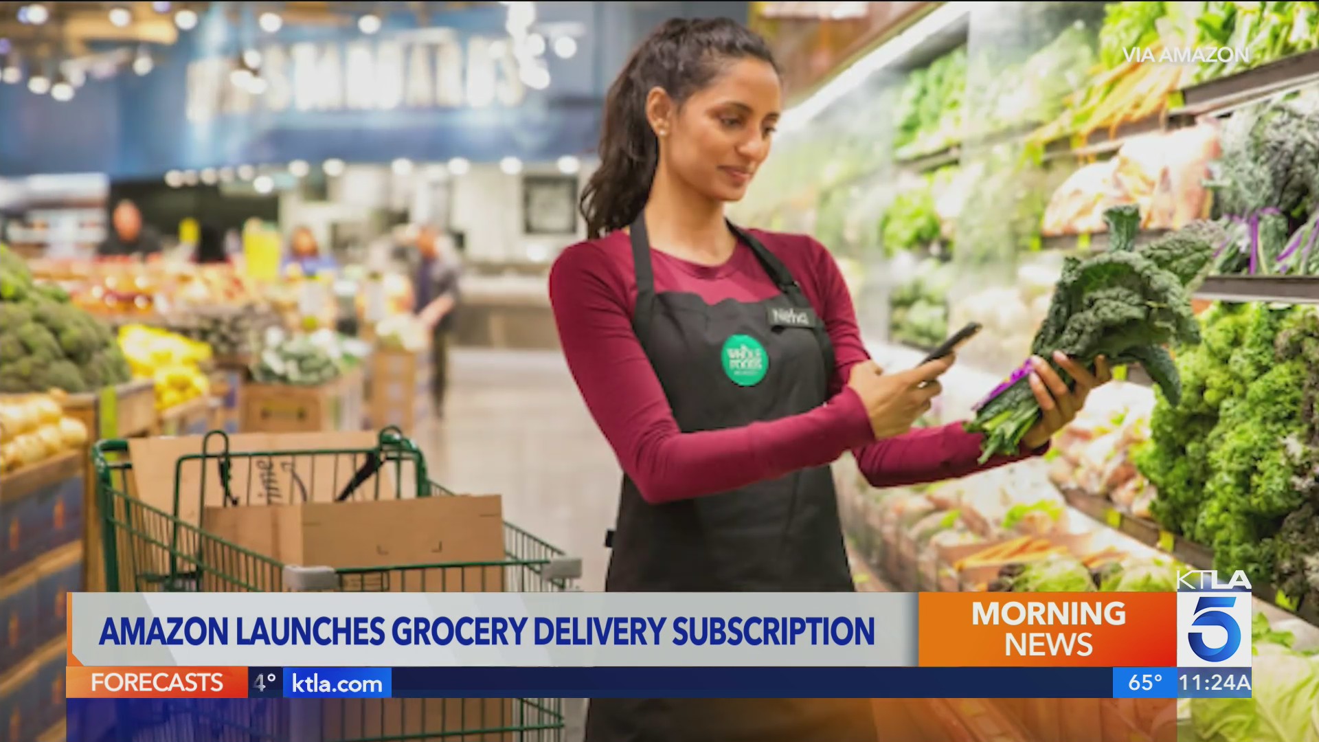 Amazon debuts grocery delivery program for Prime members, SNAP ...