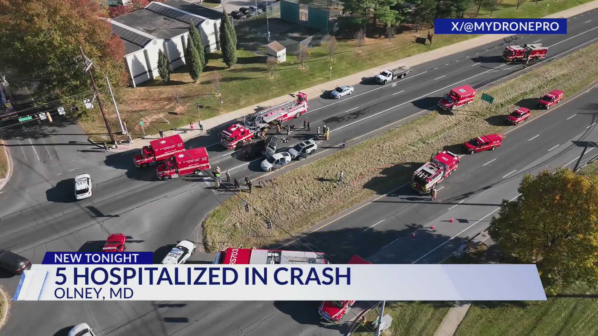 5 hospitalized after crash in Olney – DC News Now | DC, Virginia ...