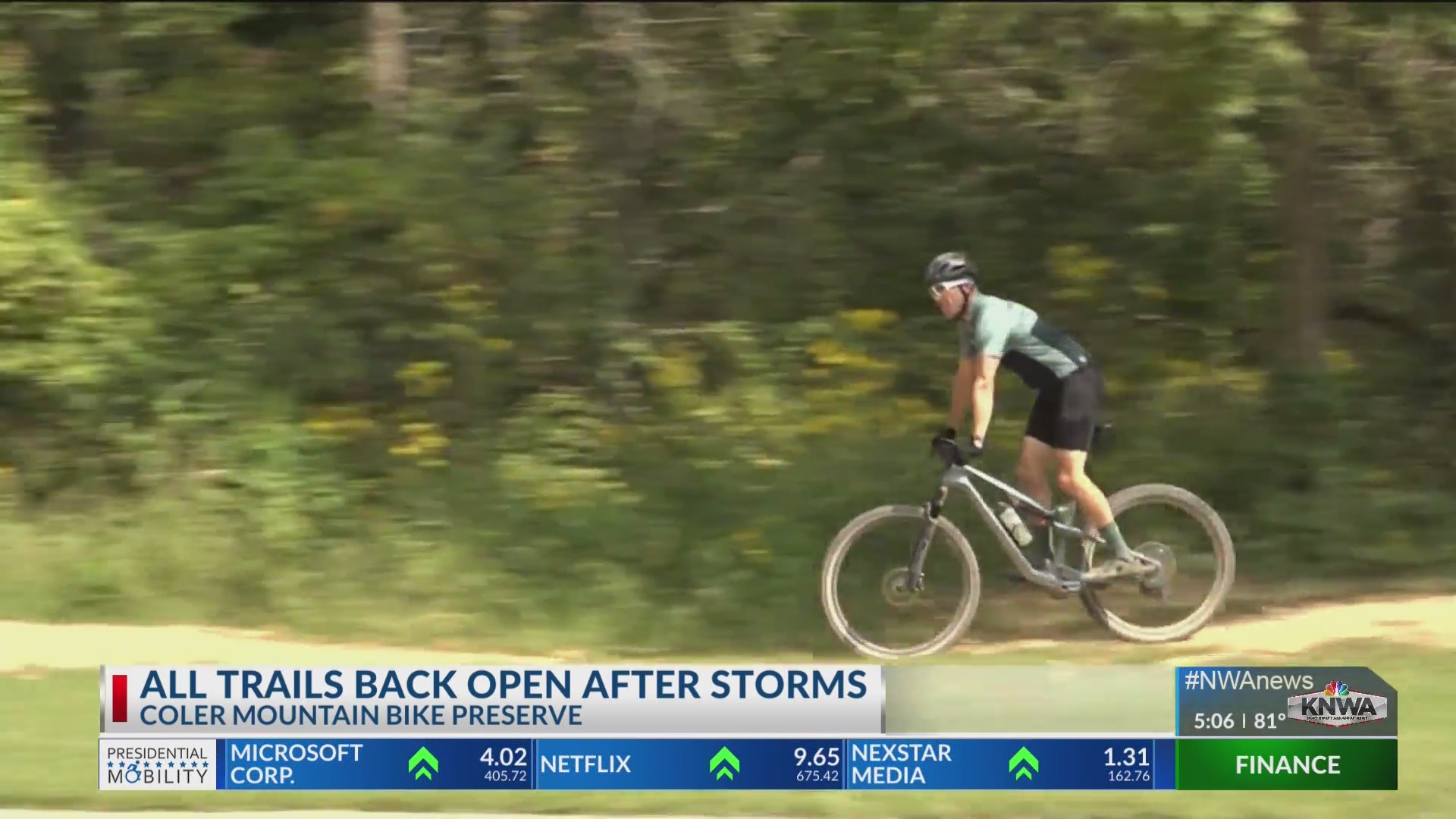Coler Mountain Bike Preserve trails reopen following tornado – KNWA FOX24