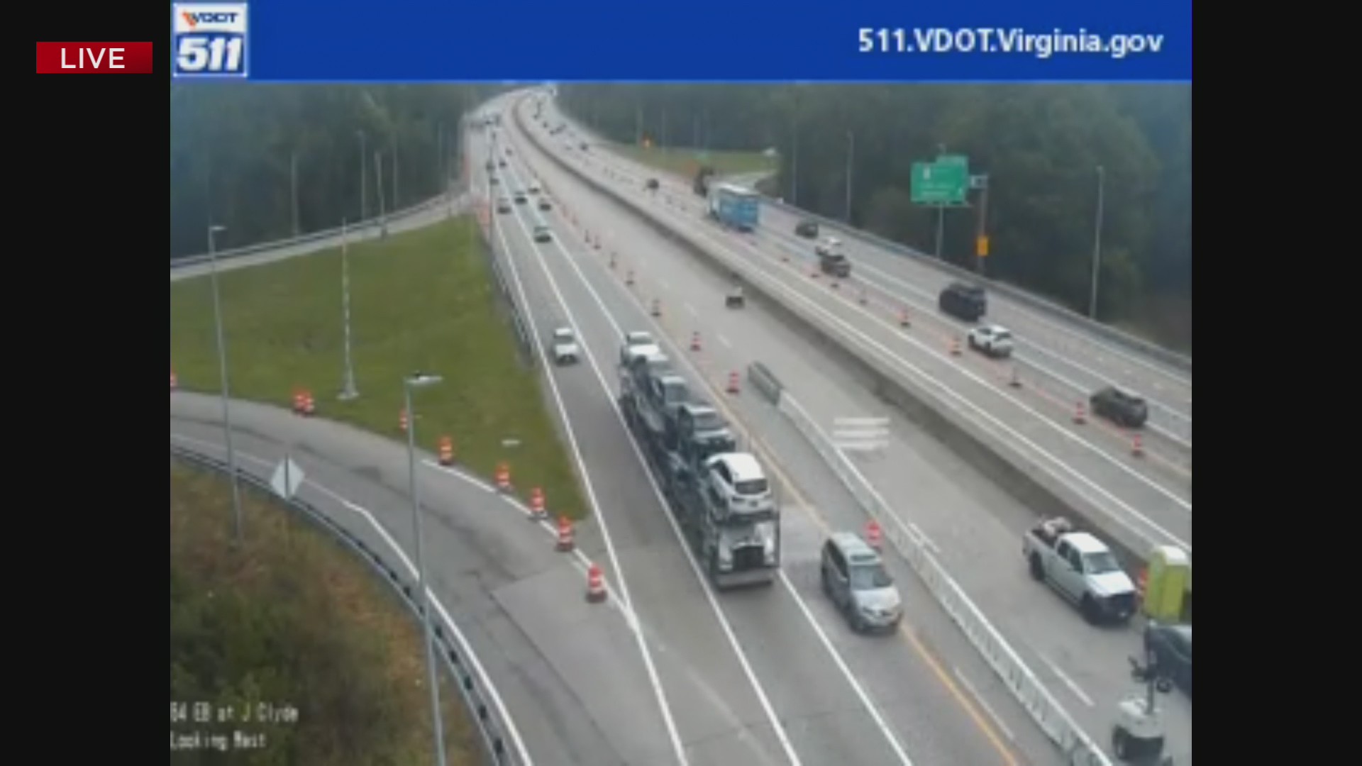 VDOT to implement traffic split on I-64 west at J Clyde Morris Blvd ...